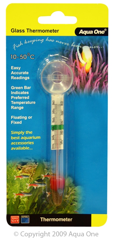 Aqua One Floating Glass Thermometer - Redwood Aquatics