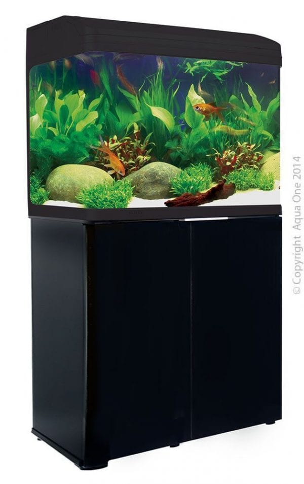 Aqua One AR850 Black Gloss Aquarium Set - Redwood Aquatics